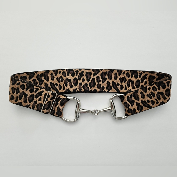 Accessories | Elastic Horse Bit Belt Leopard | Poshmark